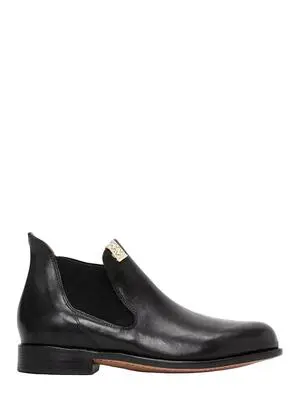 Visvim Leather Chelsea Boots - Black