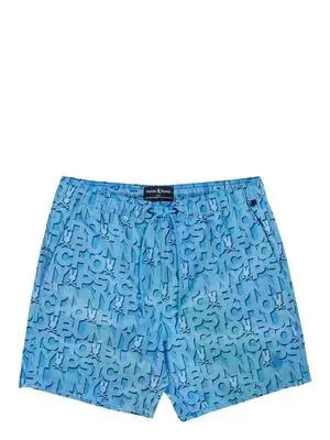 Psycho Bunny Damon Swim Shorts - Blue