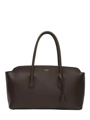 TOM FORD Alexander Large Shoulder Bag - Chocolate