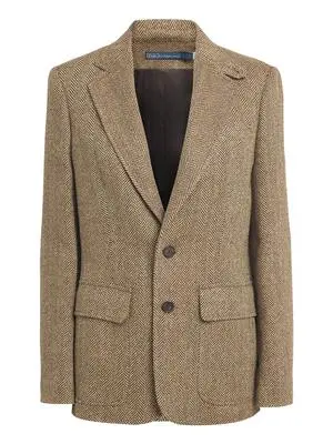 Polo Ralph Lauren Linen-blend Herringbone Blazer - Brown