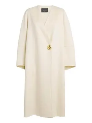 Fabiana Filippi Cashmere Wrap Coat - White