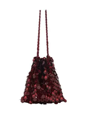 LIZZIE FORTUNATO Gala Sequined Evening Bag - Red