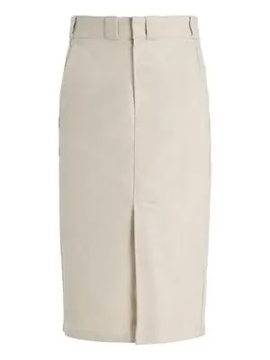 MAISON MARGIELA Denim Midi Skirt - Neutral