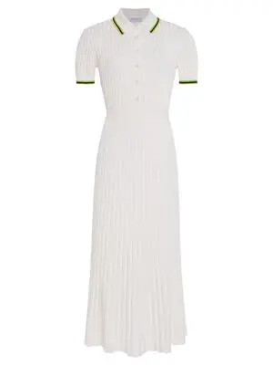 Gabriela Hearst Eyot Knit Cashmere-silk Maxi Polo Dress - Ivory