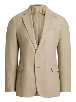 Ralph Lauren Purple Label Textured Two-button Blazer - Neutrals