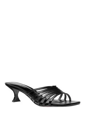 Michael Kors Haisley Kitten Heel Sandals Black