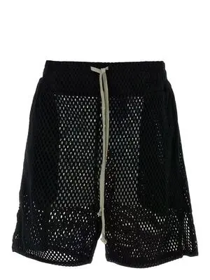Rick Owens Mesh Drawstring Shorts - Black
