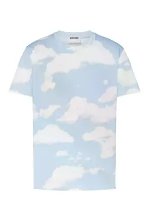 Moschino Cloud-print T-shirt - Blue