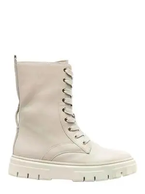 Geox Isotte Lace-up Combat Boots - Neutrals