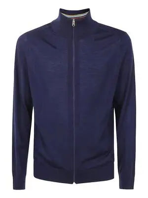 PAUL SMITH Paul Smith Merino Wool Zip-Up Cardigan