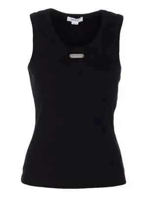 Alexander McQueen Logo Top - Black