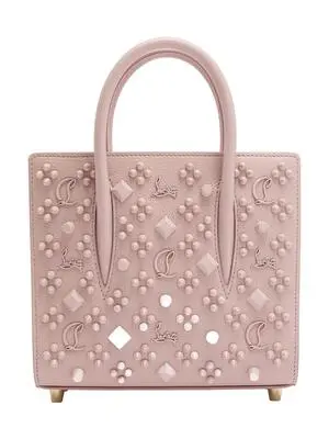 CHRISTIAN LOUBOUTIN Paloma Embellished Mini Top Handle Bag - Pink