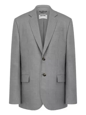 Moschino Single-breasted Tailored Blazer - Grey
