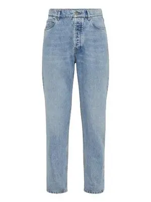 Brunello Cucinelli Iconic Fit Five-pocket Trousers - Light Blue Denim