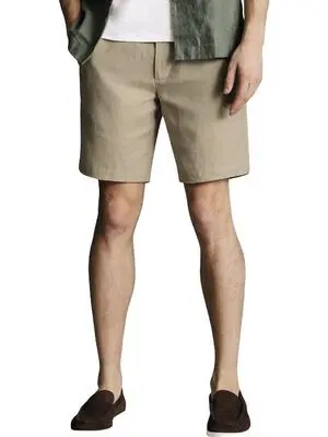 CHARLES TYRWHITT Linen Shorts - Taupe