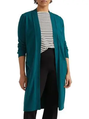 Universal Standard Long Open Front Cardigan Scarab