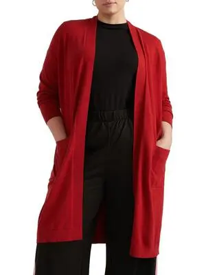 Universal Standard Long Open Front Cardigan Winery