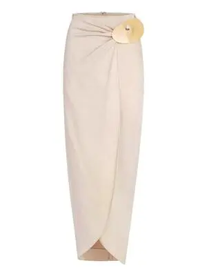 Silvia Tcherassi Adrianne Wrap Skirt - Neutrals
