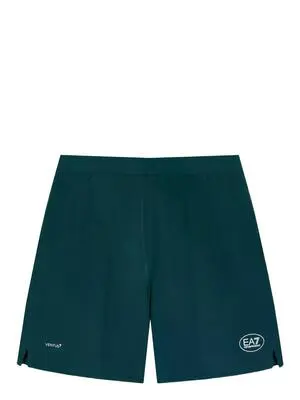 Emporio Armani Logo-print Performance Shorts - Green