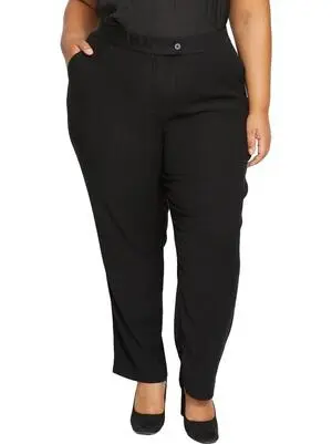 Universal Standard All Day High Waist Cigarette Pants - Black