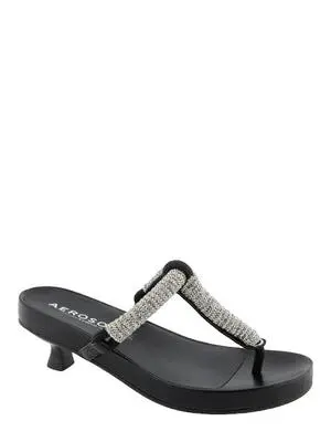 Aerosoles Crystal Rope Sandal Crystal/ Black Rope