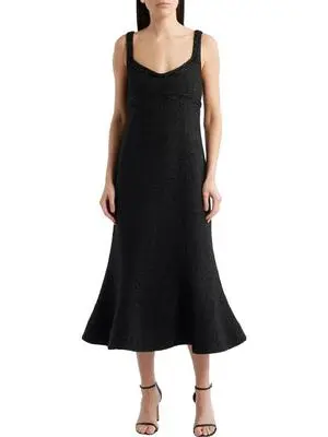 Likely Shoshana Metallic Tweed Cocktail Dress - Black