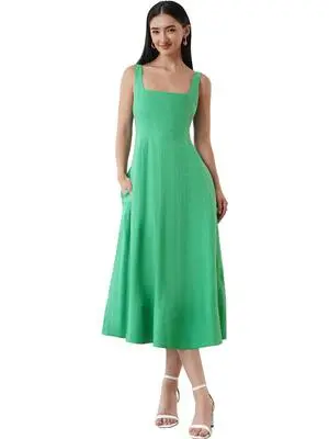 Yumi Kim Sienna Linen Dress - Green