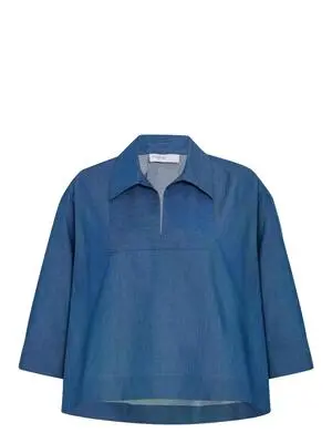 ROSETTA GETTY Chambray Blouse