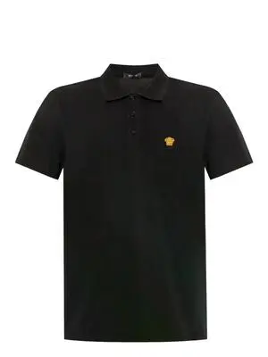 Versace Medusa-emblem Polo Shirt - Black
