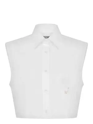 MOSCHINO Poplin Cropped Shirt