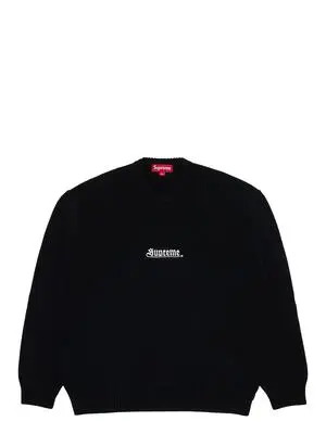 Supreme Old English Sweater - Black