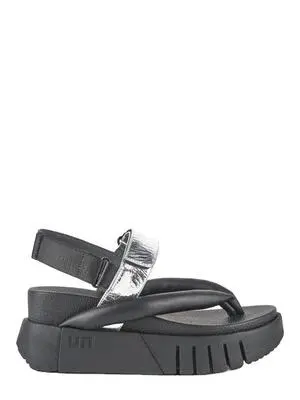 United Nude United Nude Delta Tong Platform Sandals Silver