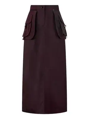 STUDIO TOMBOY Cargo-pocket Maxi Skirt - Red