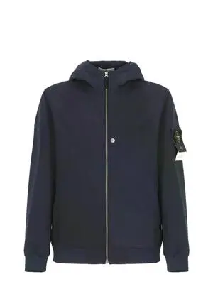 Stone Island Compass Badge Hoodie - Blue
