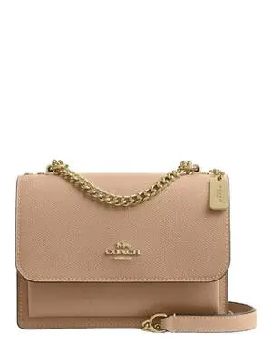 COACH® Mini Klare Crossbody Bag Crossgrain Leather/gold/taupe