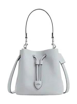 COACH® Rowan Bucket Bag Pebbled Leather/silver/ice Blue