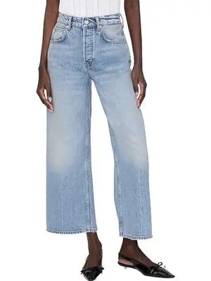 ANINE BING Heath High-rise Baggy Jeans - Washed Blue