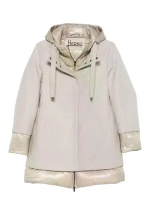 Herno A-line Lightweight Coat - Neutrals