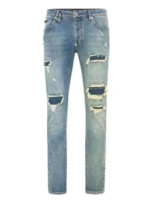 Philipp Plein Distressed-effect Jeans - Blue