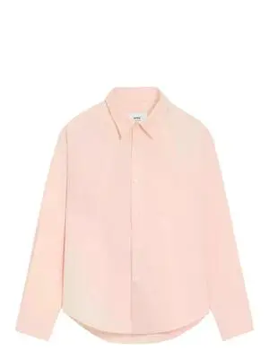 Ami De Coeur Embossed Boxy Shirt - Pink