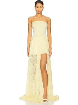 OW Cleo Maxi Dress - Butter Yellow