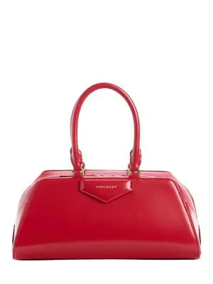 Givenchy Small Antigona Leather East/West Satchel Vermillon