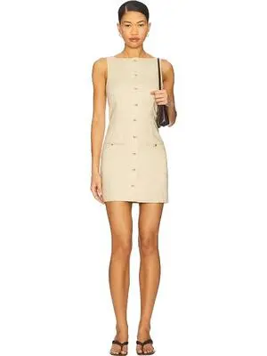 LOVERS AND FRIENDS Meredith Mini Dress - Beige Neutral