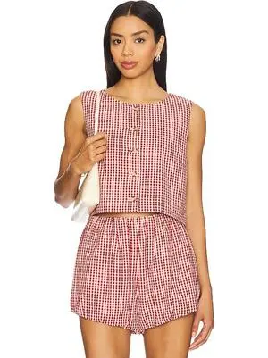 Posse Rio Top - Red Gingham