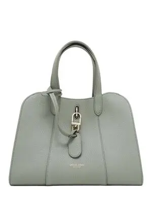Giorgio Armani Small Pebbled Leather Tote Bag - Green