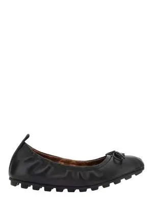 Hogan Flat Ballerina Shoes - Black