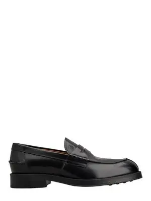 TOD'S Debossed-logo Loafers - Black