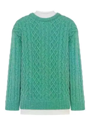 Moschino Cable-knit Jumper - Green