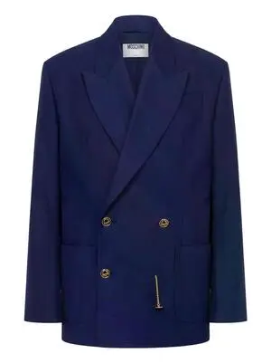 Moschino Double-breasted Tailored Blazer - Blue