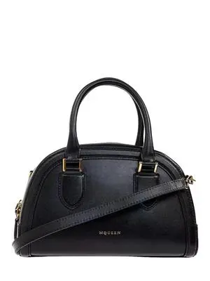 Alexander McQueen Mini Leather Tote Bag - Black